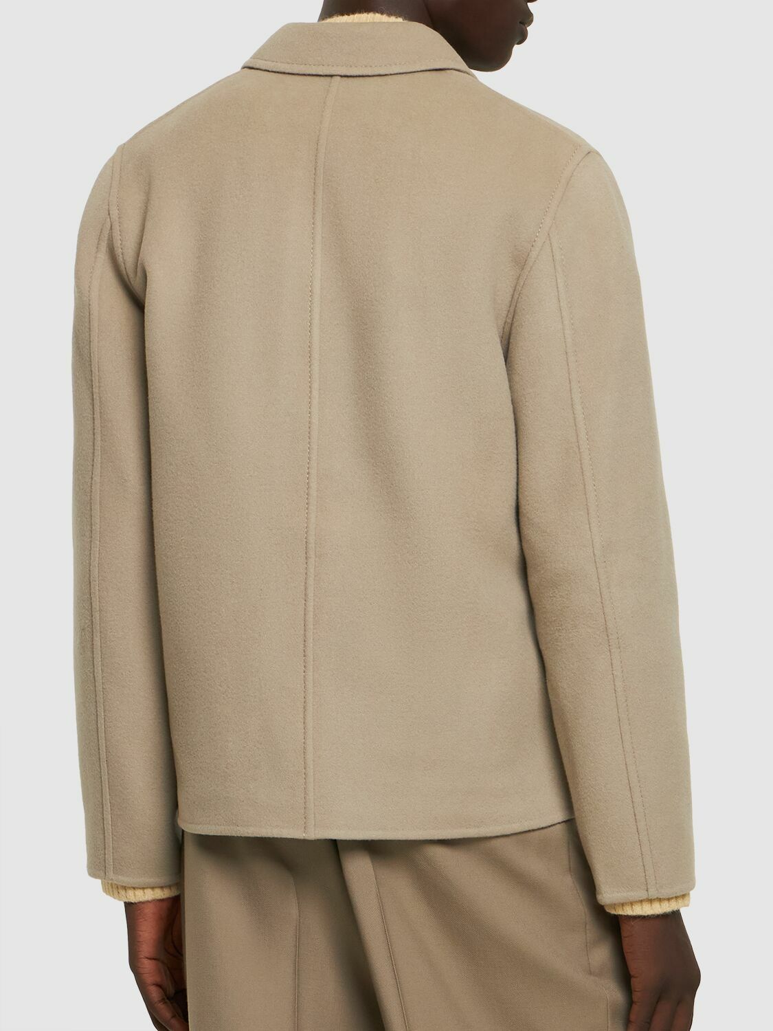 AMI PARIS Wool & Cashmere Short Coat AMI