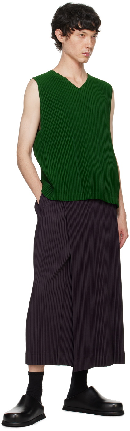 HOMME PLISSÉ ISSEY MIYAKE Purple RB Color Palette 1 Trousers Homme ...