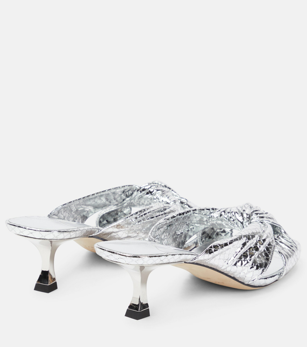 Jimmy Choo - Avenue 50 snake-effect leather sandals Jimmy Choo