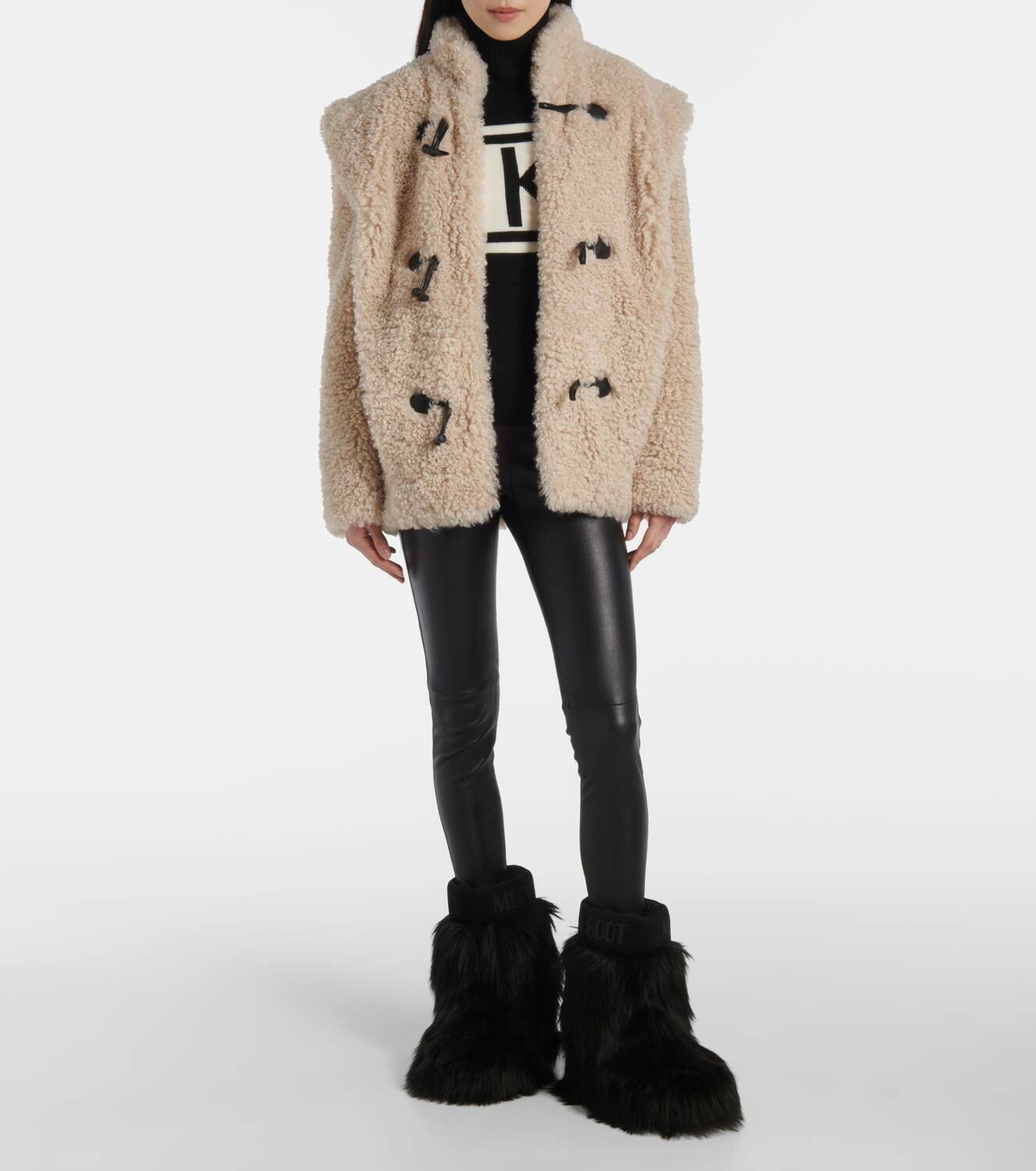 Moon Boot Icon Yeti Mid faux fur snow boots Moon Boot