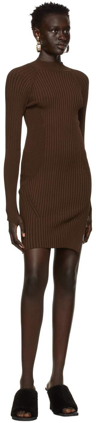 Jacquemus Brown 'La Robe Pigolo' Dress Jacquemus