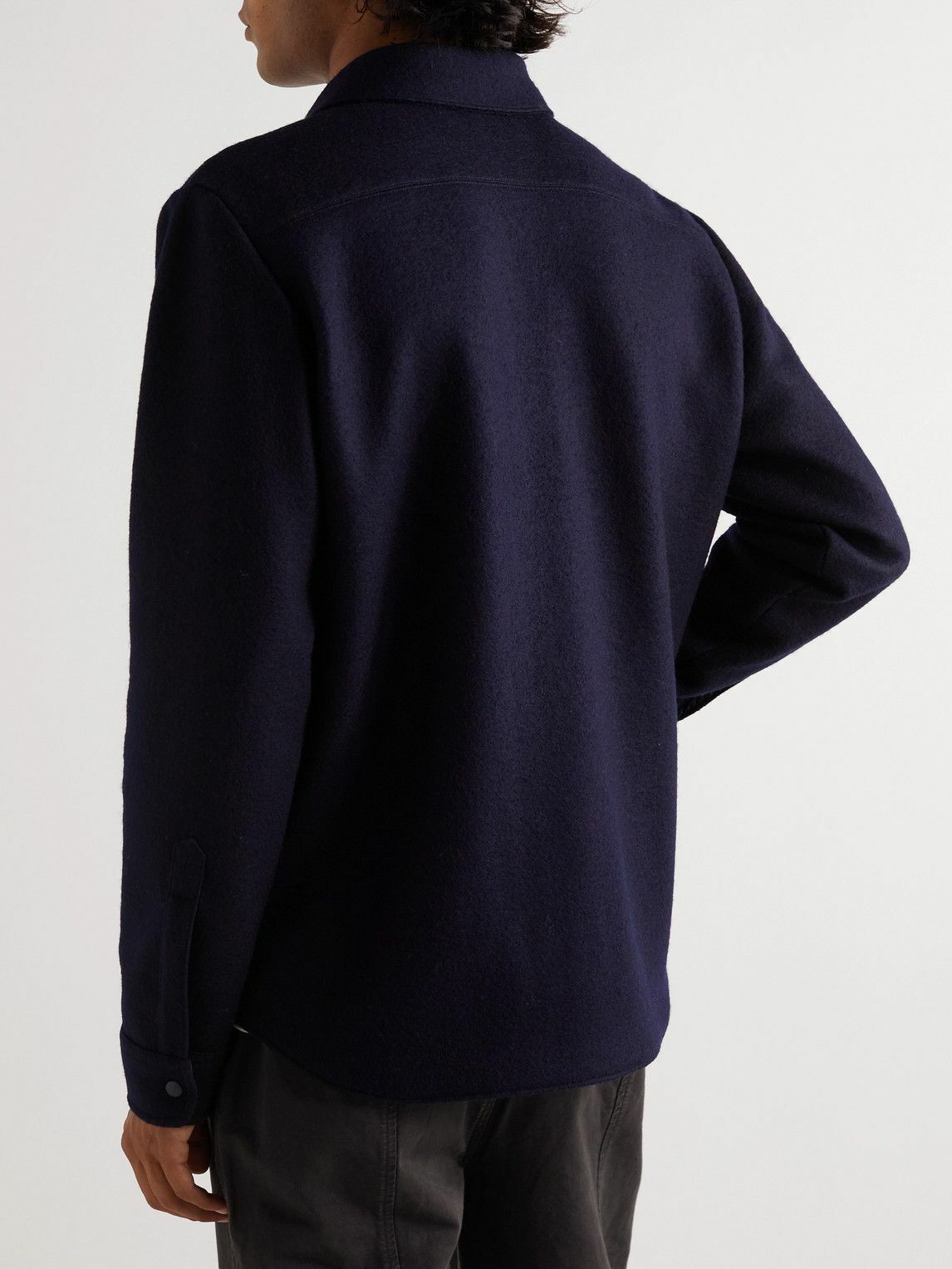 Aspesi - Wool Overshirt - Blue Aspesi