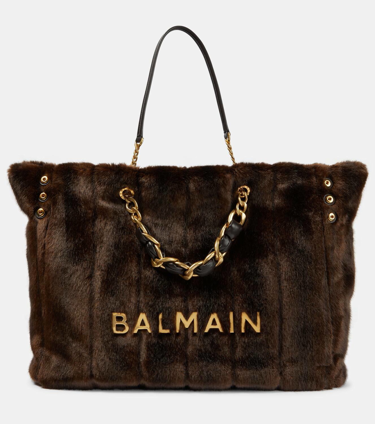 Balmain 1945 faux fur tote bag Balmain