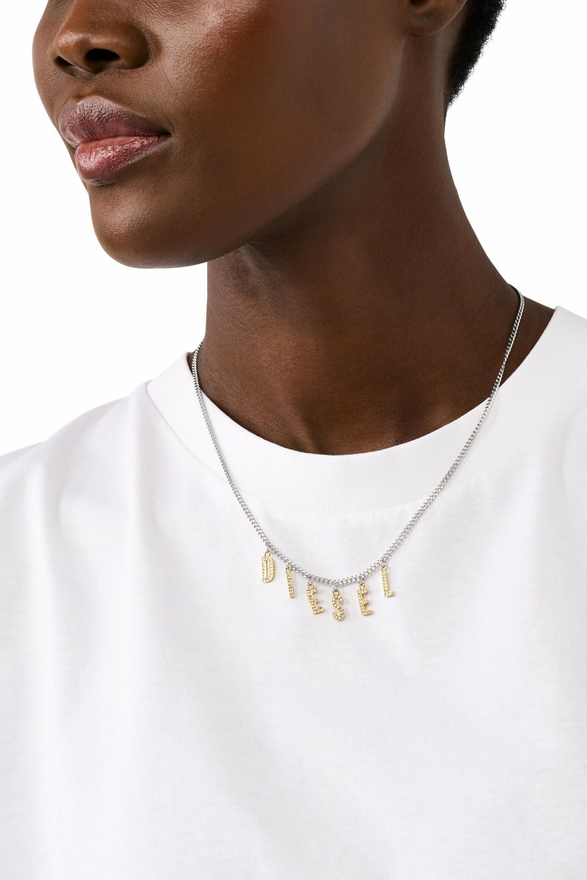 Diesel Two-Tone Stainless Steel Chain Necklace - Necklaces - Unisex ...