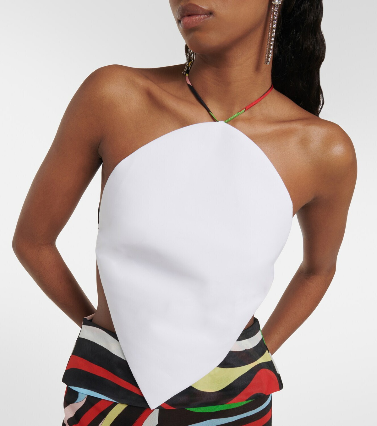 Pucci - Cotton poplin crop top Emilio Pucci