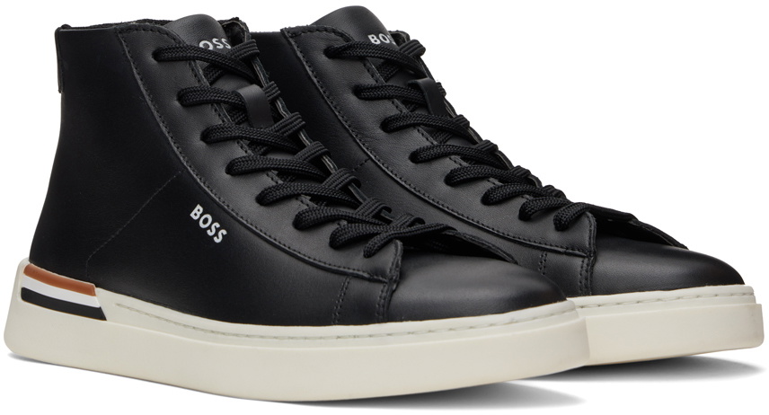 BOSS Black Logo High-Top Sneakers BOSS