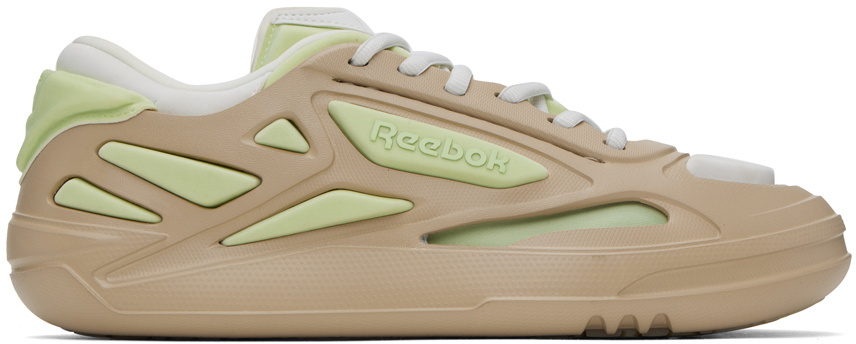 Reebok Classics Beige & Green Future Club C Sneakers Reebok Classics