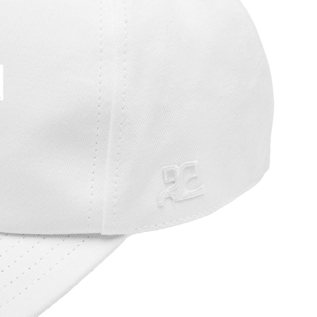 Courreges Women's Courrèges Cotton Signature Cap in White Courreges