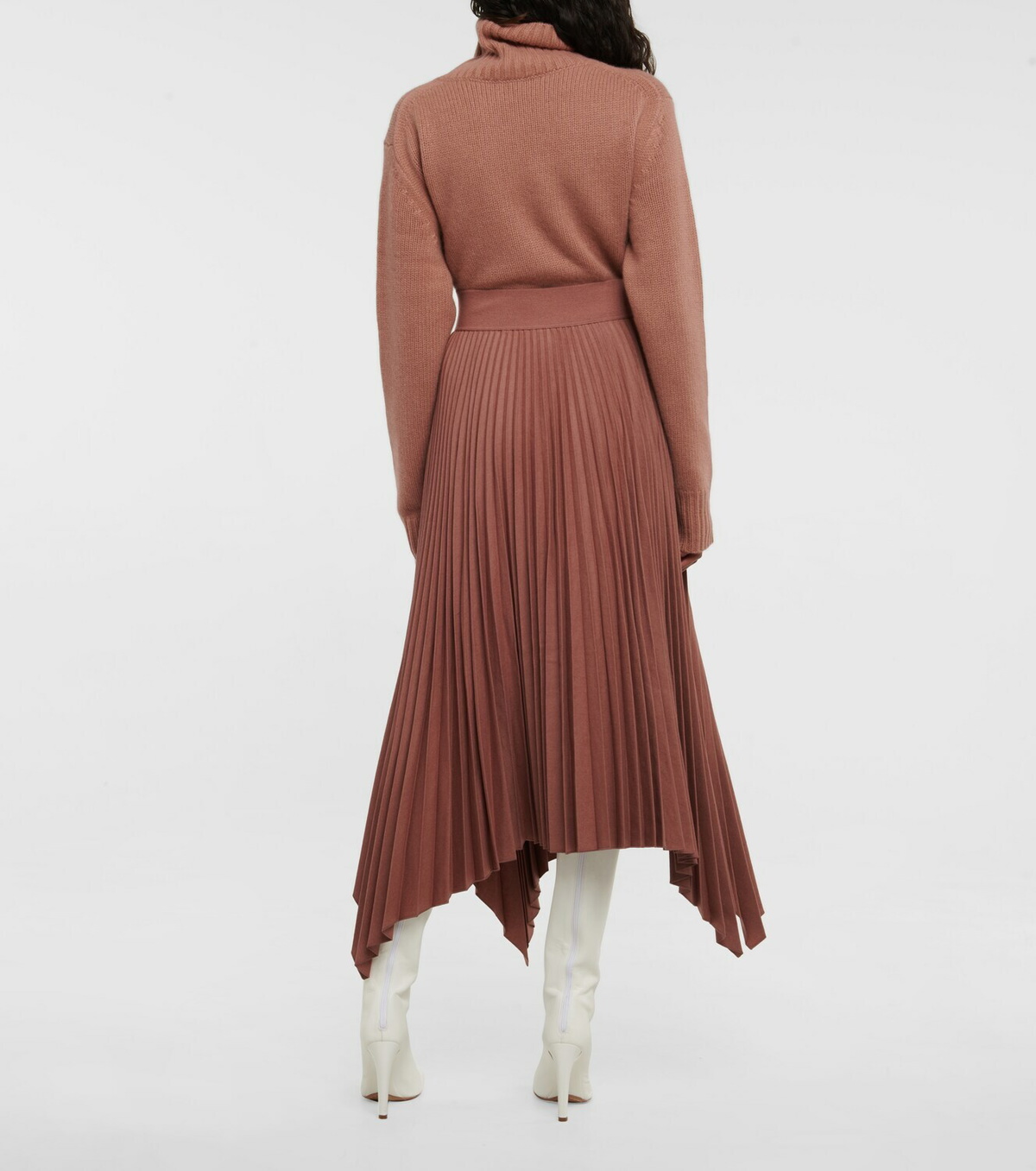 Joseph - Ade pleated wool-blend midi skirt Joseph