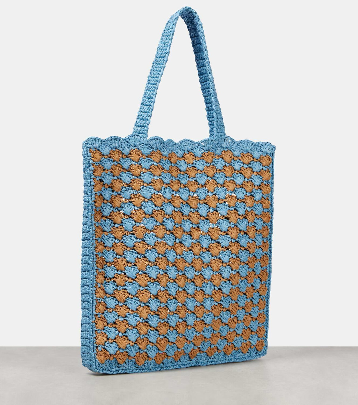 Prada Logo crochet shopper Prada