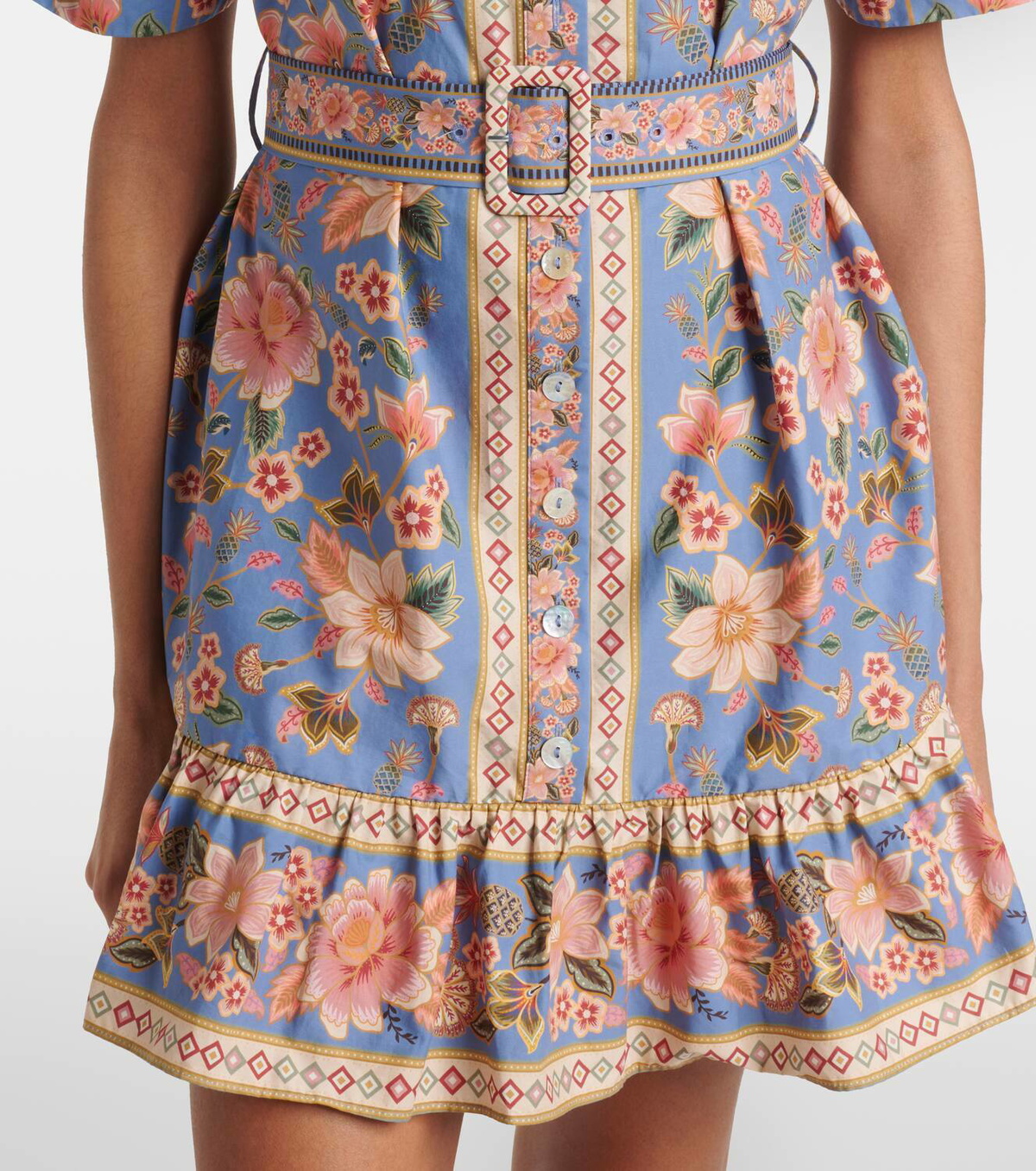 Farm Rio Superbloom Tapestry cotton shirt dress Farm Rio