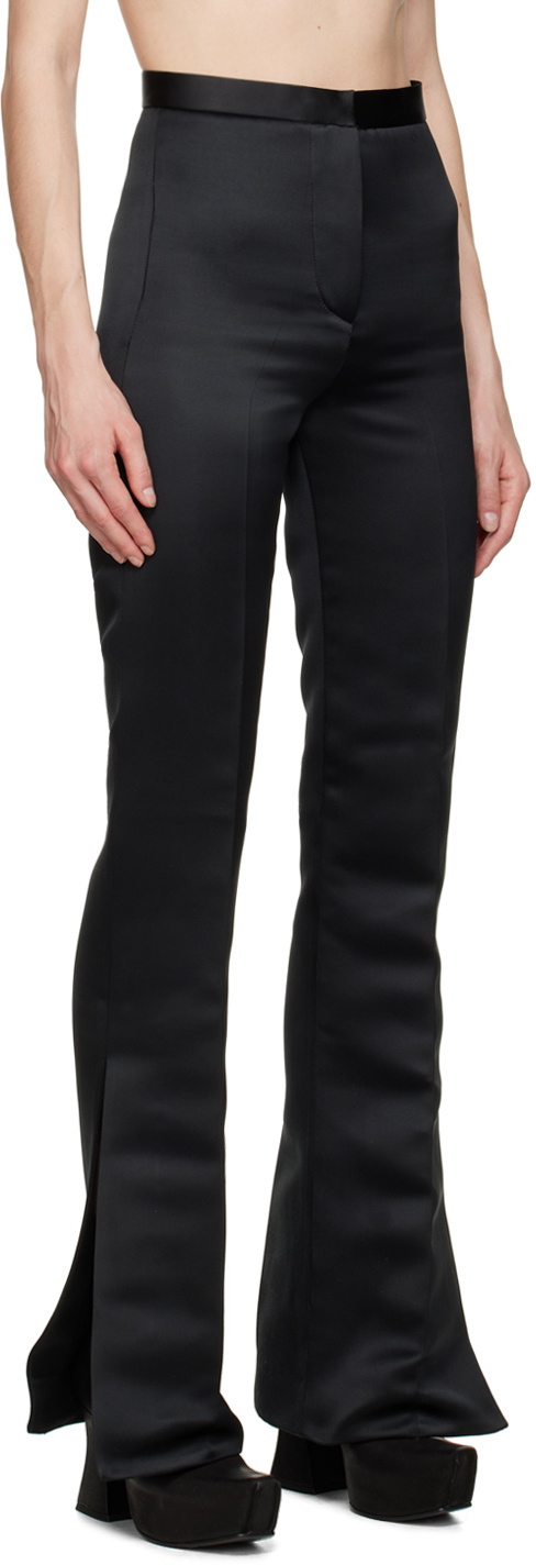 Feben Black Vented Cuff Trousers Feben