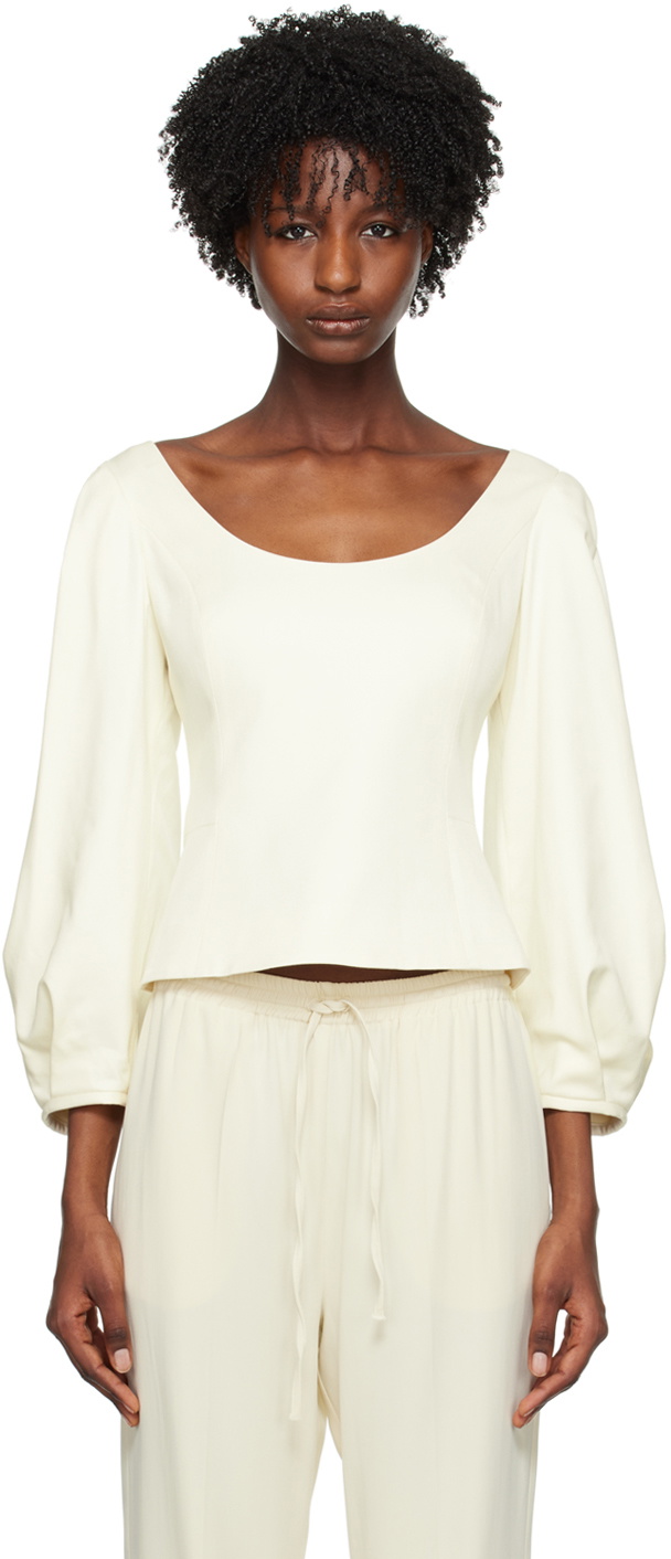 Gabriela Hearst Off-White Sophia Blouse Gabriela Hearst