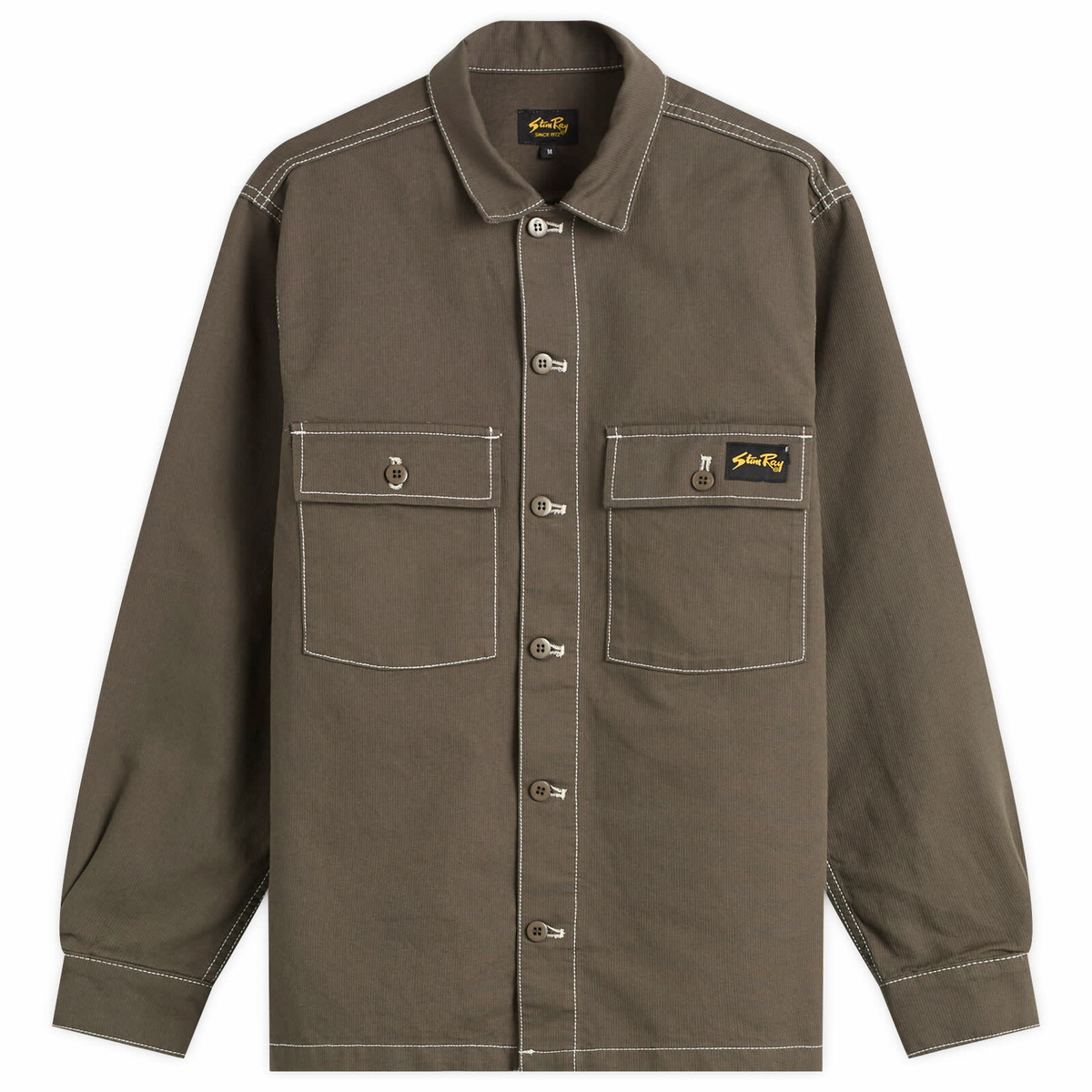 Stan Ray Men's CPO Shirt in Charcoal Bedford Stan Ray