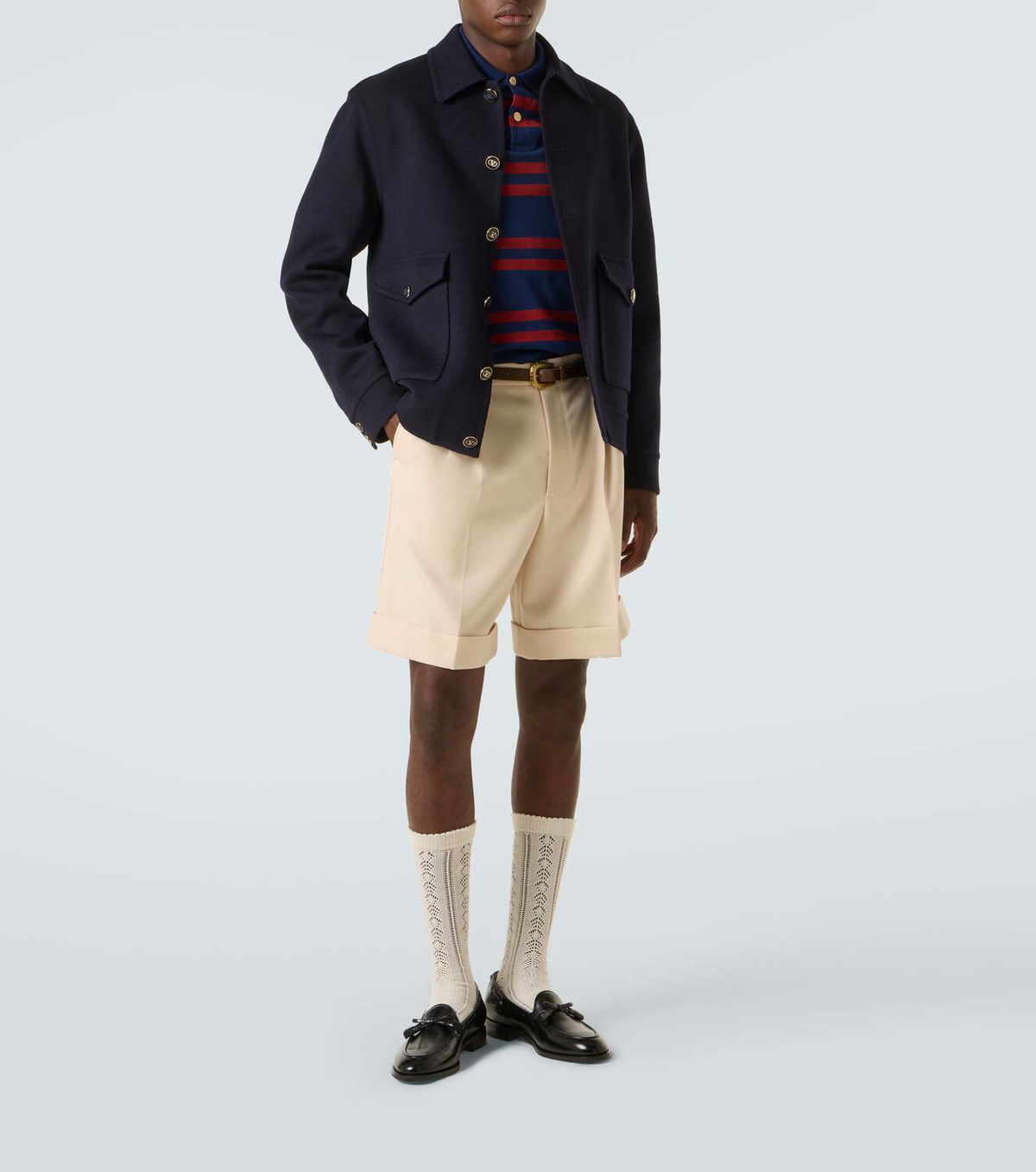 Valentino Garavani Bowshire polished leather loafers Valentino Garavani