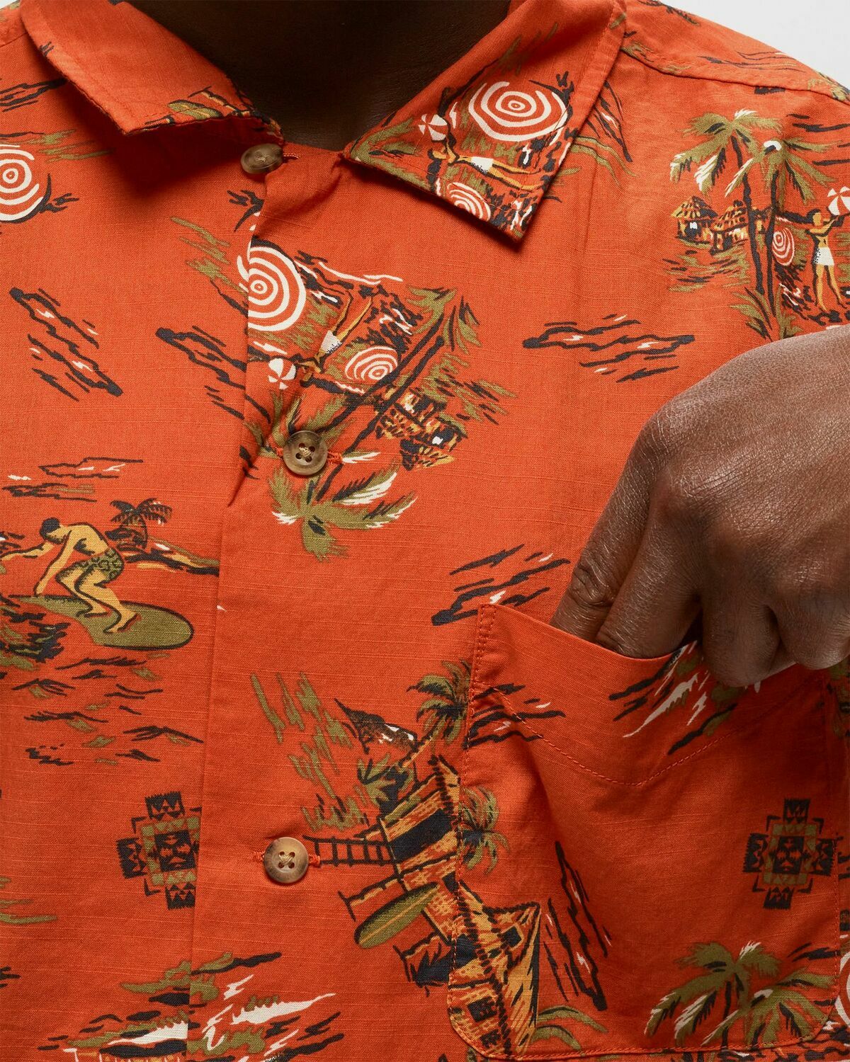 Pendleton Aloha Shirt Red Shortsleeves Pendleton