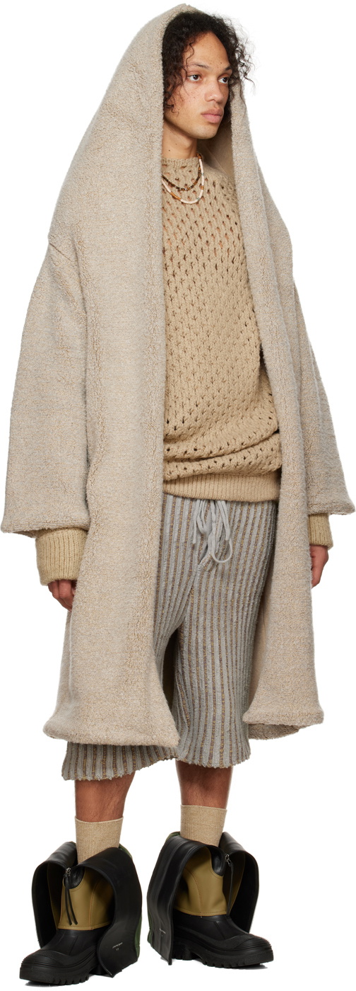 Isa Boulder SSENSE Exclusive Taupe Towel Coat Isa Boulder
