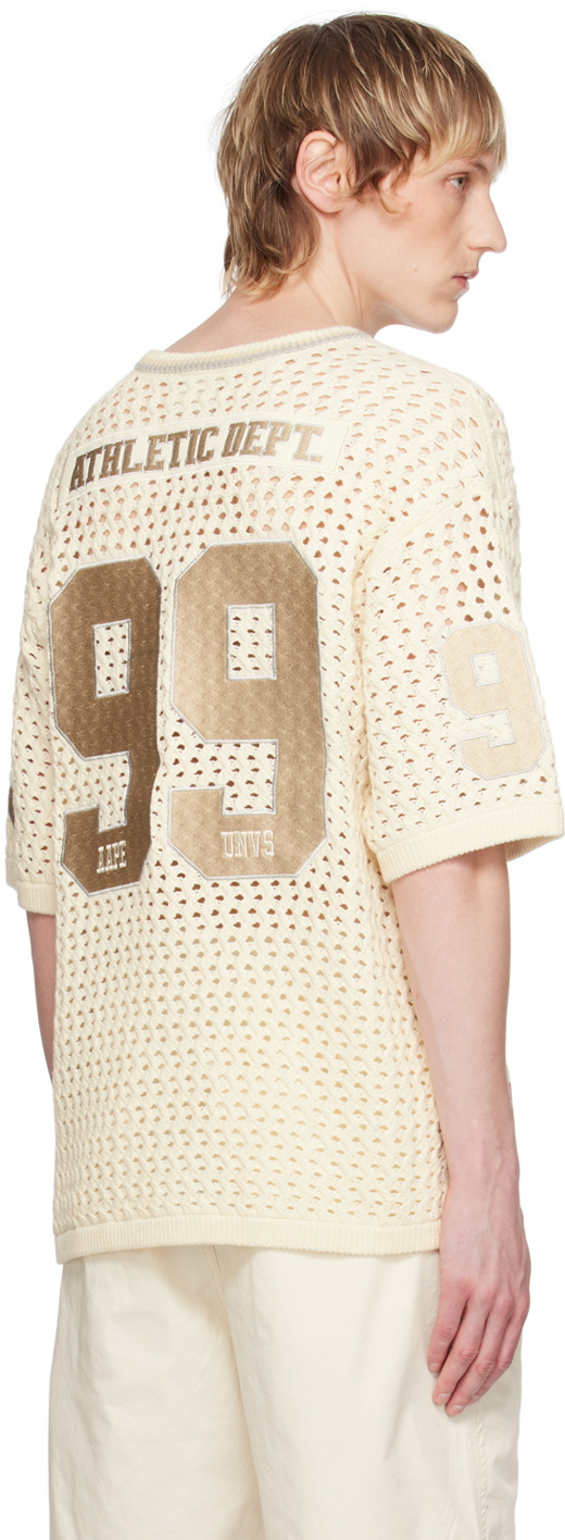 AAPE by A Bathing Ape Off-White Embroidered Sweater AAPE by A Bathing Ape