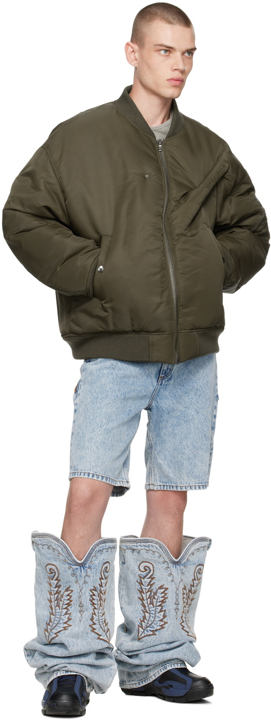 Y/Project Khaki Pinched Bomber Jacket Y/Project