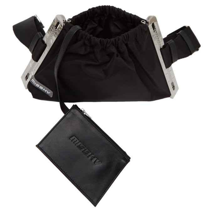 MISBHV Black Twill Logo Banana Bag MISBHV