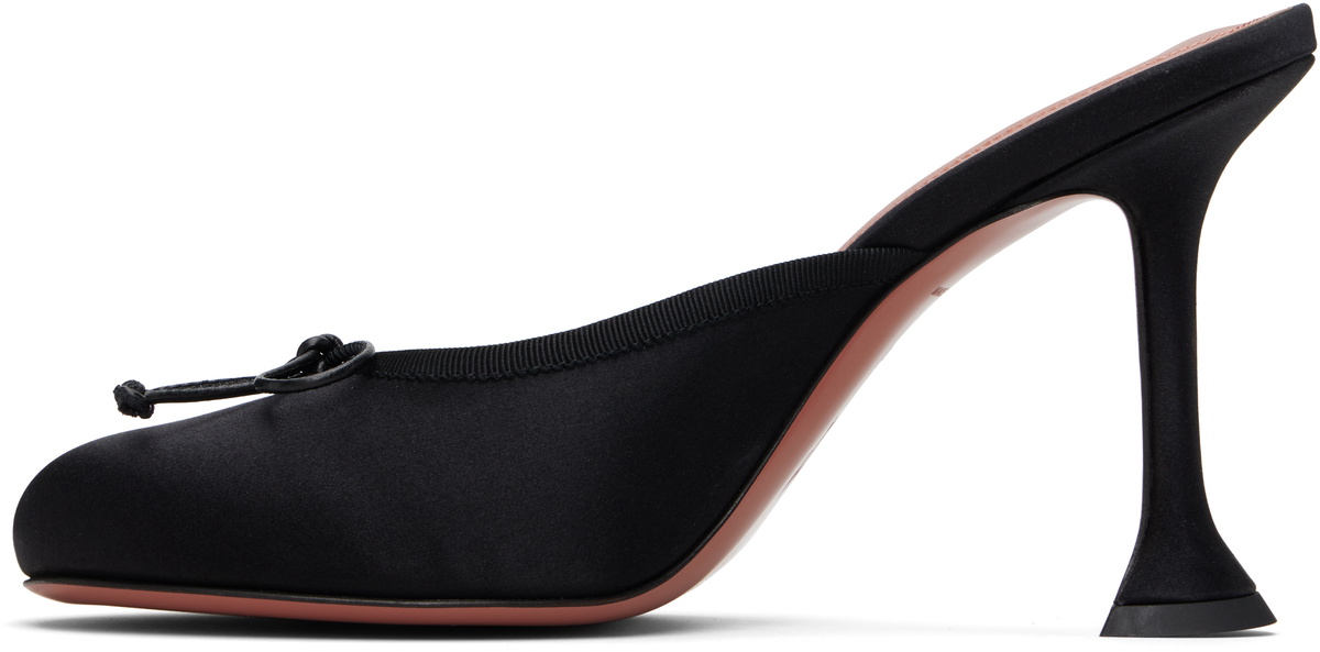 Amina Muaddi Black Lila Slipper 95 Heels Amina Muaddi