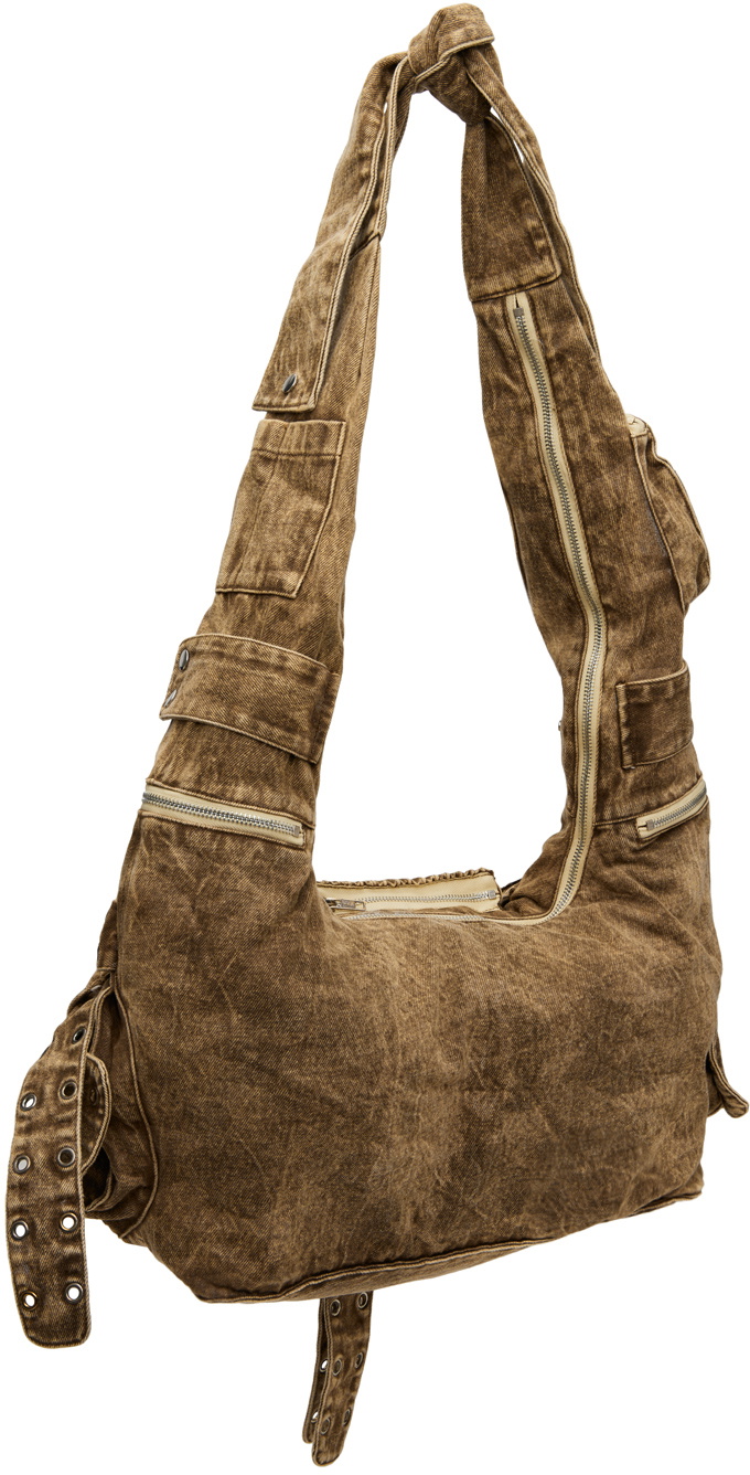 NO/FAITH STUDIOS Beige Denim Multipocket Bag NO/FAITH STUDIOS Beige Denim Multipocket Bag