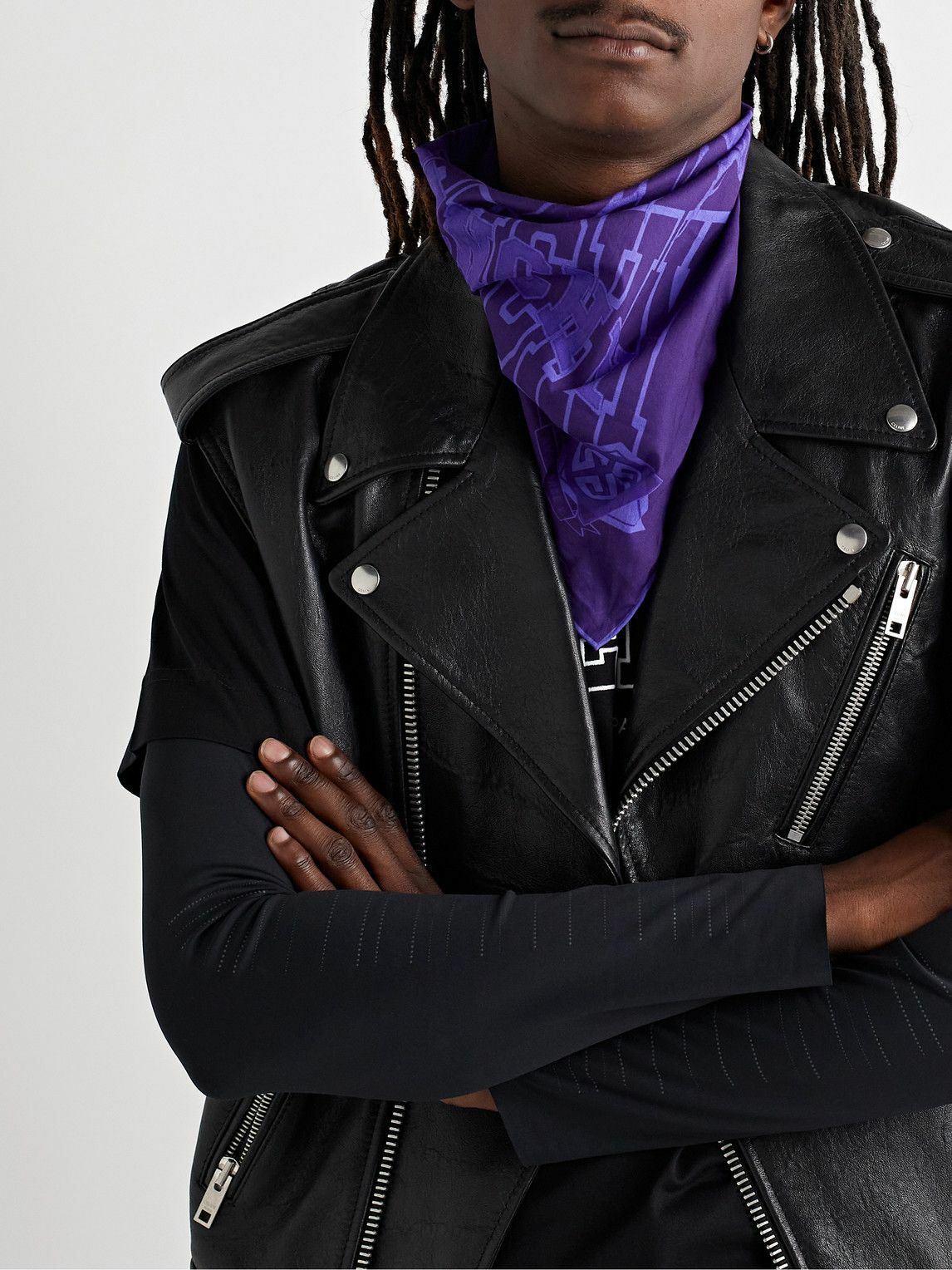 Givenchy - Logo-Print Cotton-Voile Scarf Givenchy