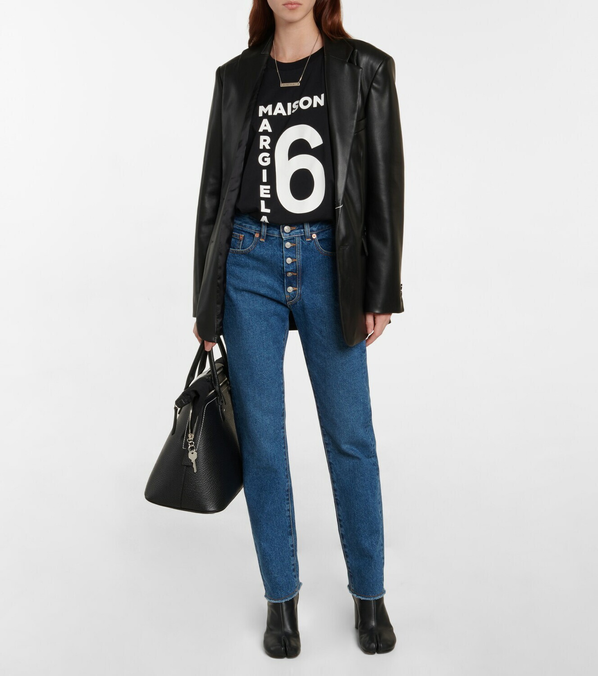 MM6 Maison Margiela Logo cotton jersey T-shirt MM6 Maison Margiela