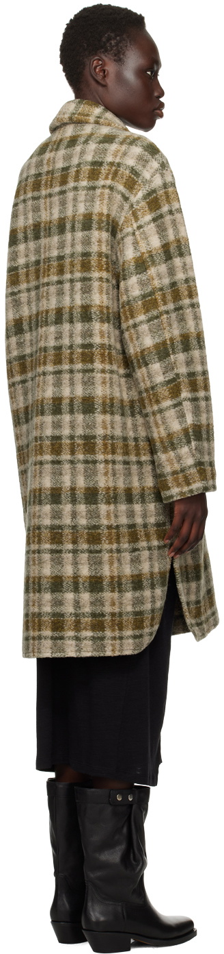 Isabel Marant Etoile Green & Brown Gabriel Coat Isabel Marant Etoile