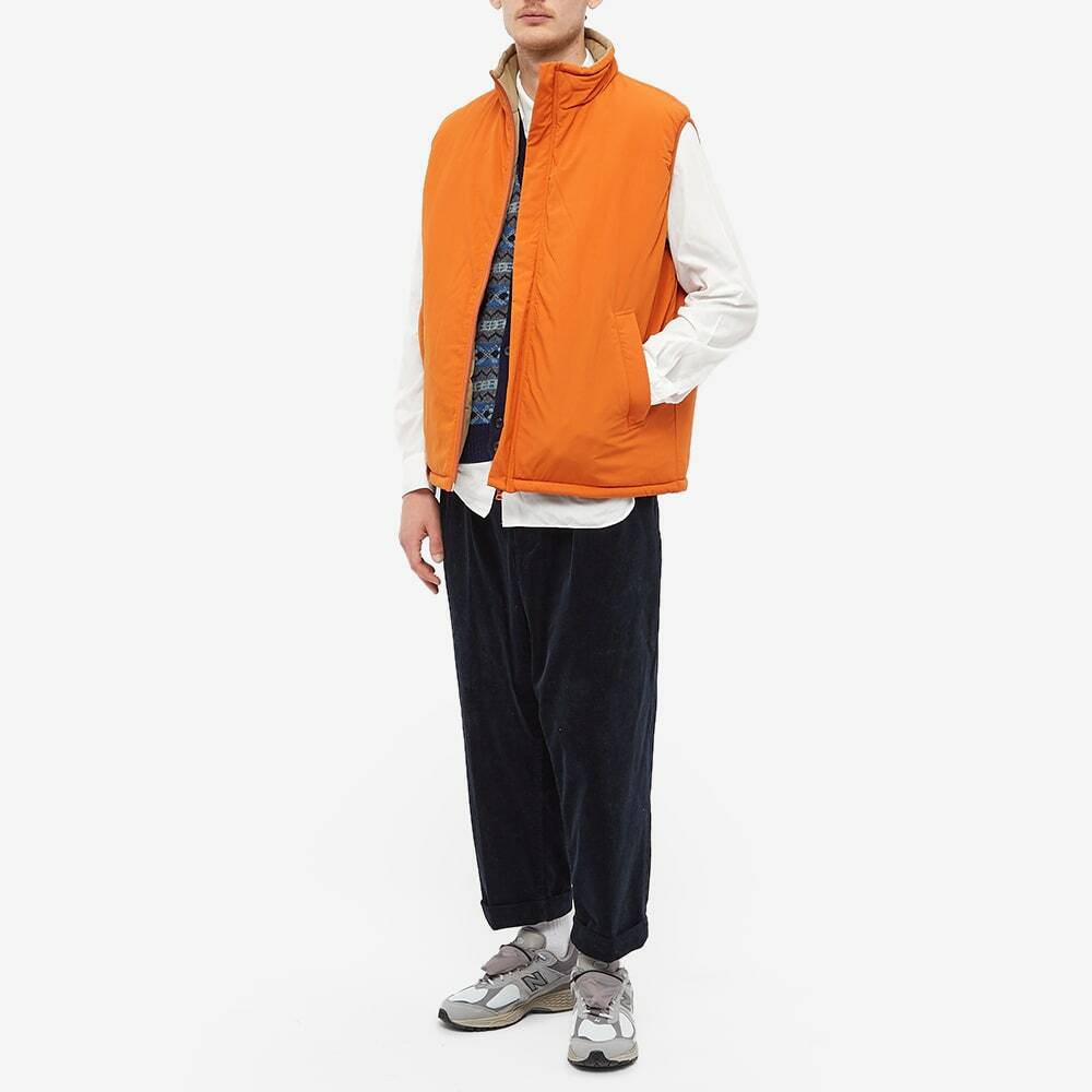 Beams Plus Men's CORDURA® Nylon MIL Puff Vest in Orange Beams Plus