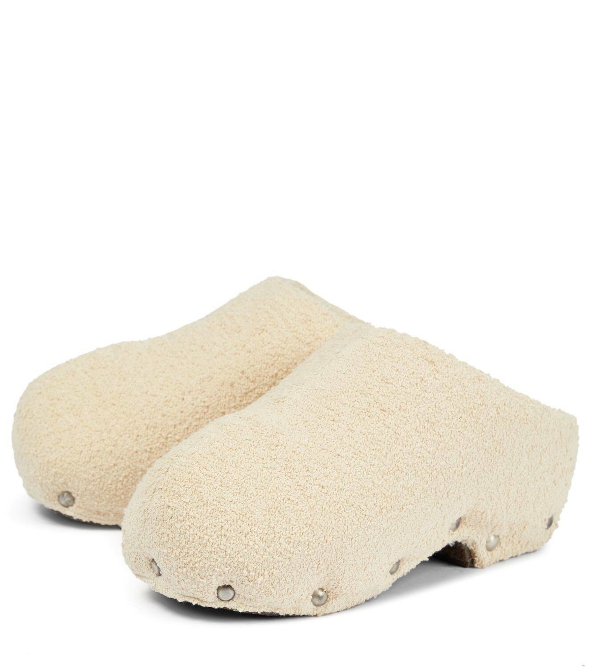 Acne Studios Textured cotton tweed clogs Acne Studios