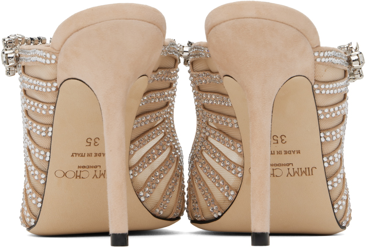 Jimmy Choo Pink Bing 100 Mules Jimmy Choo