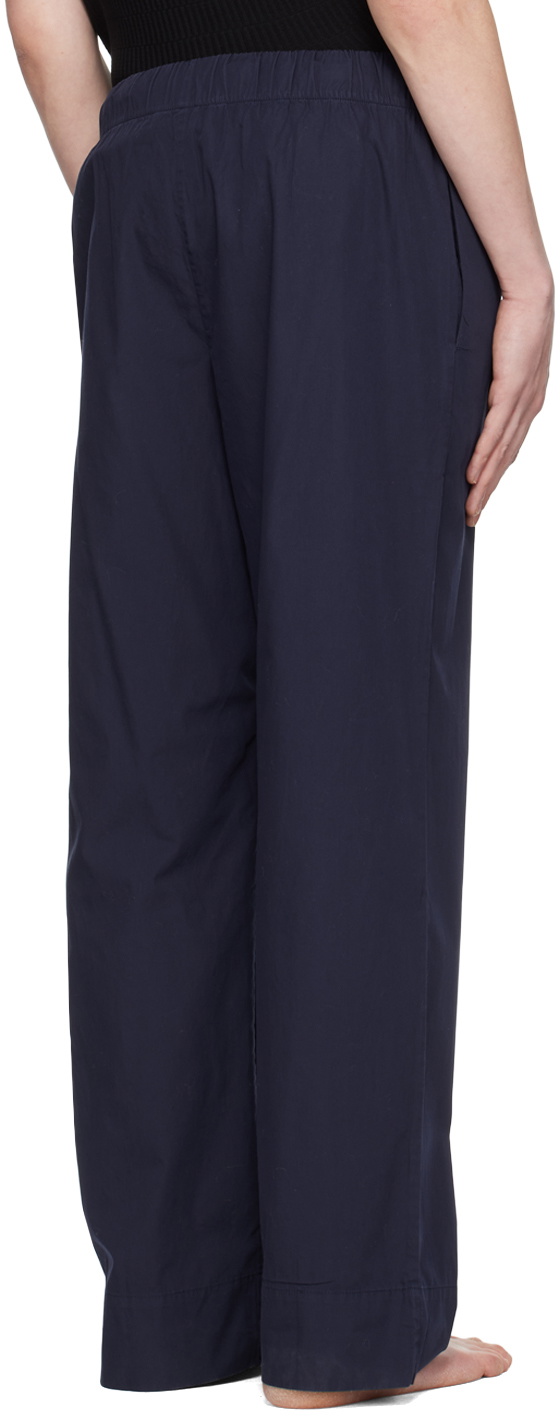 Tekla Navy Drawstring Pyjama Pants Tekla Fabrics