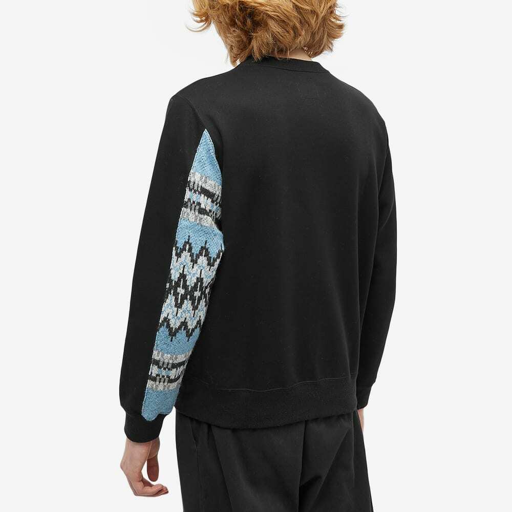 Uniform Experiment Men's Paneled Sleeve Crew Sweat in Black Uniform ...