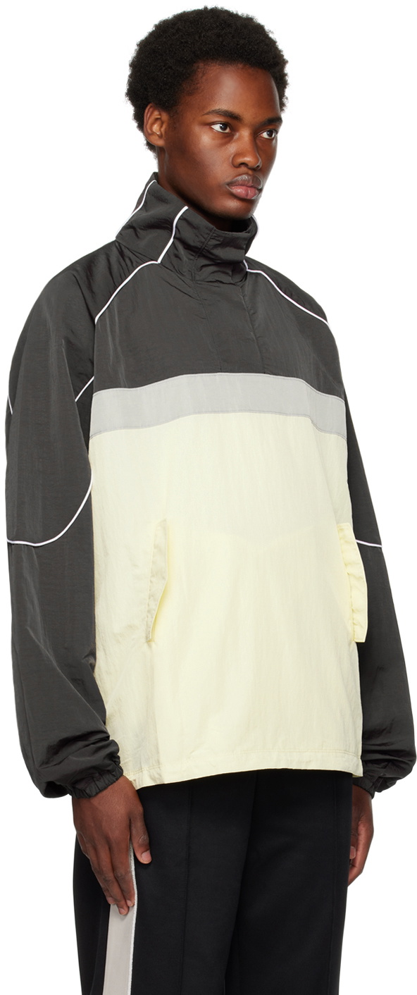 Kijun Gray & Beige Cinema Jacket Kijun
