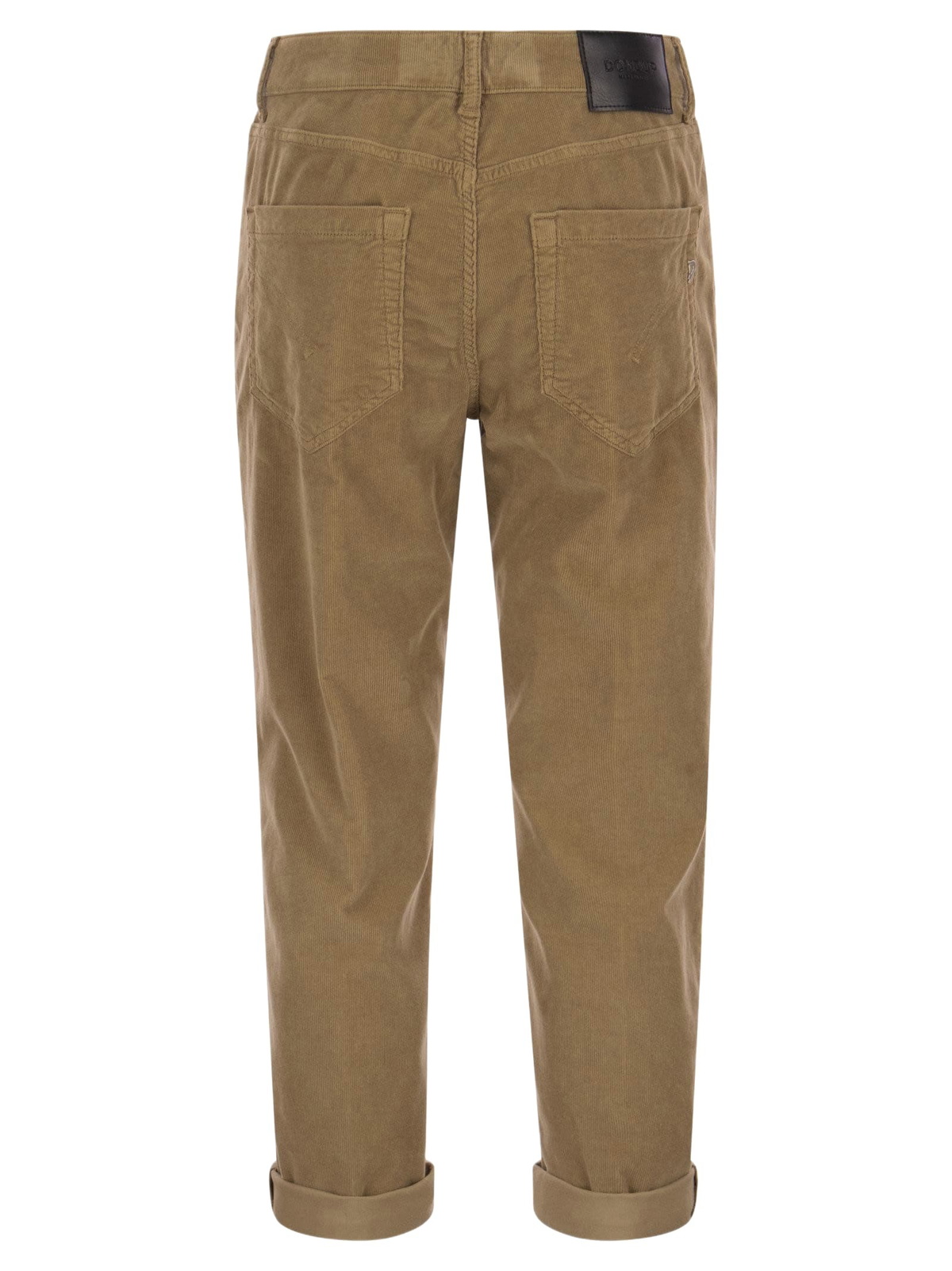 Dondup Koons - Multi-striped Velvet Trousers With Jewelled Buttons Dondup