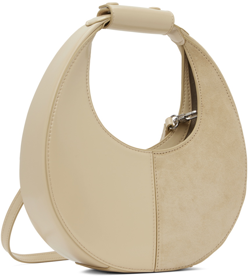 Staud Beige Mini Moon Split Bag Staud