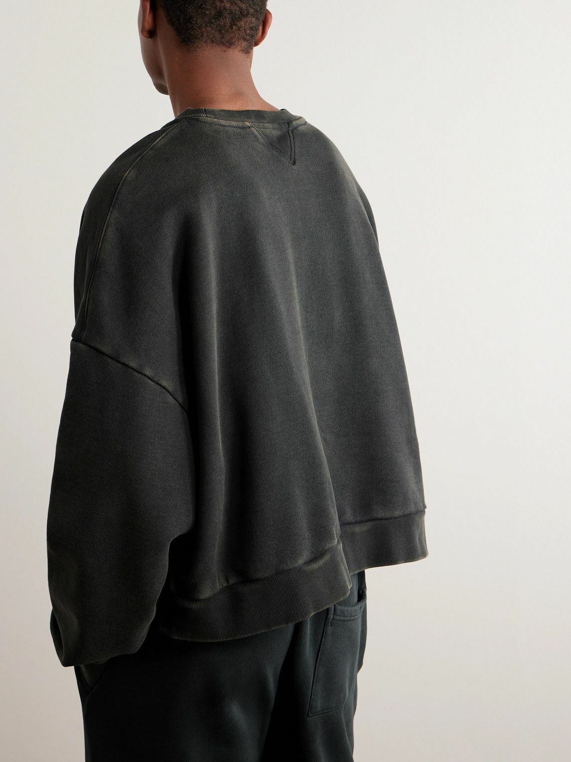 Entire Studios - Enzyme-Washed Cotton-Jersey Sweatshirt - Black Entire ...