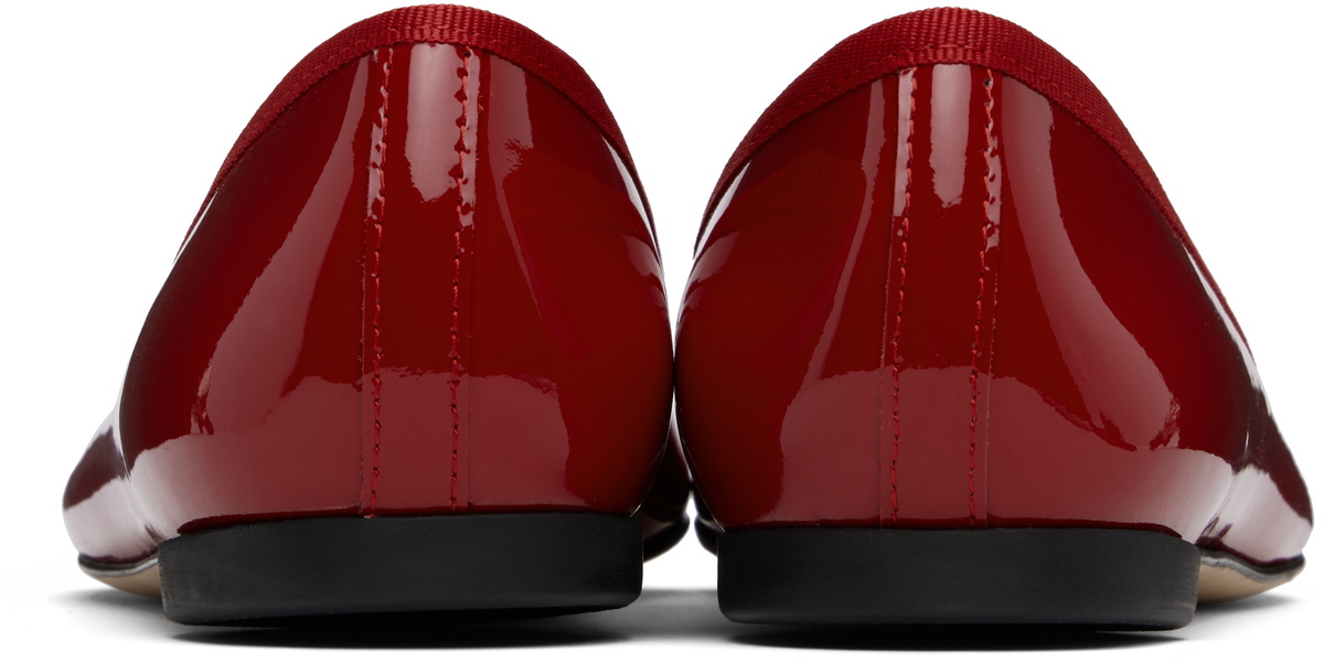 Repetto Red Brigitte Pointy Toe Ballerina Flats Repetto