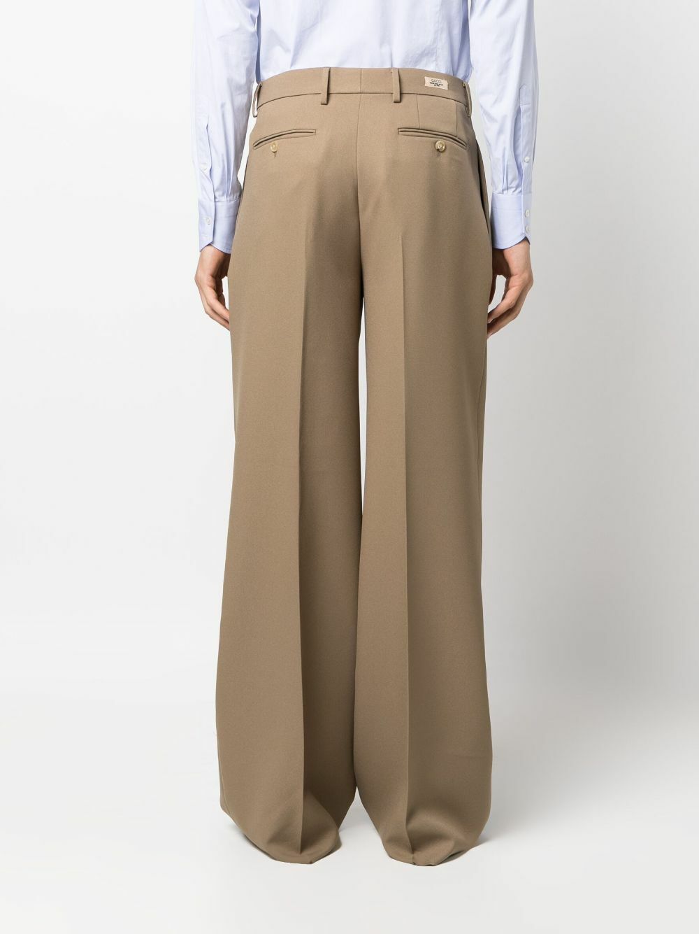 GUCCI - Cotton Wide-leg Trousers Gucci
