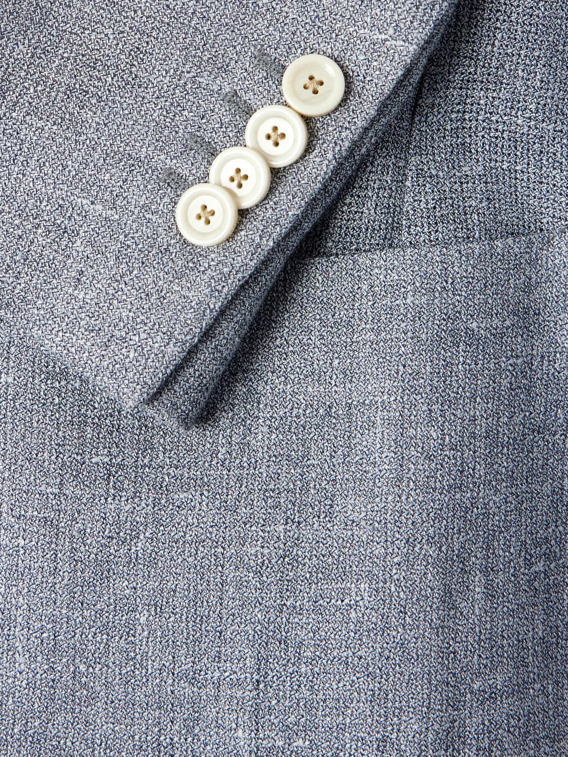 Lardini - Linen and Wool-Blend Crepe Blazer - Blue Lardini