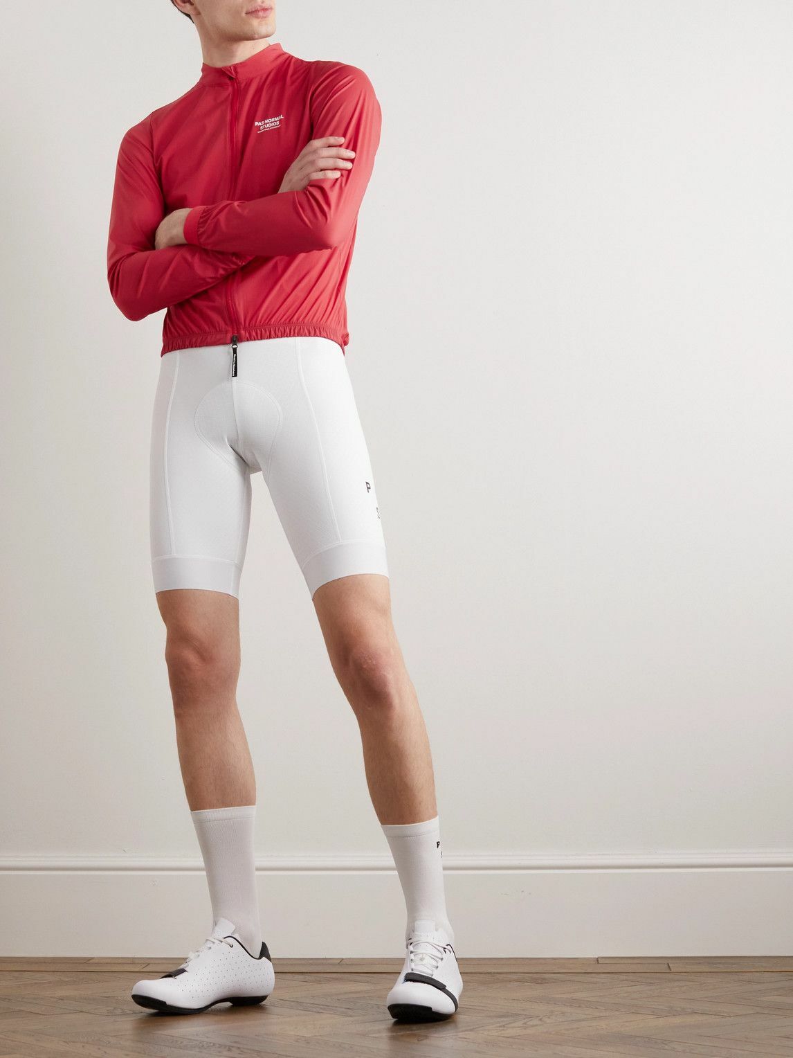 Pas Normal Studios - Slim-Fit Logo-Print Nylon Cycling Jacket - Red Pas ...