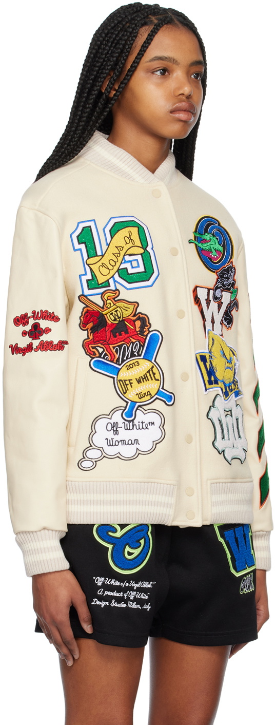 Off-White Off-White Patch Bomber Jacket Off-White