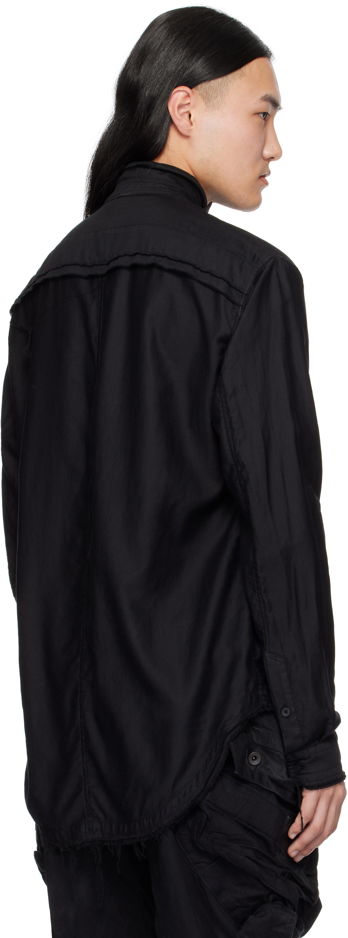 Julius Black Grunge Work Shirt Julius