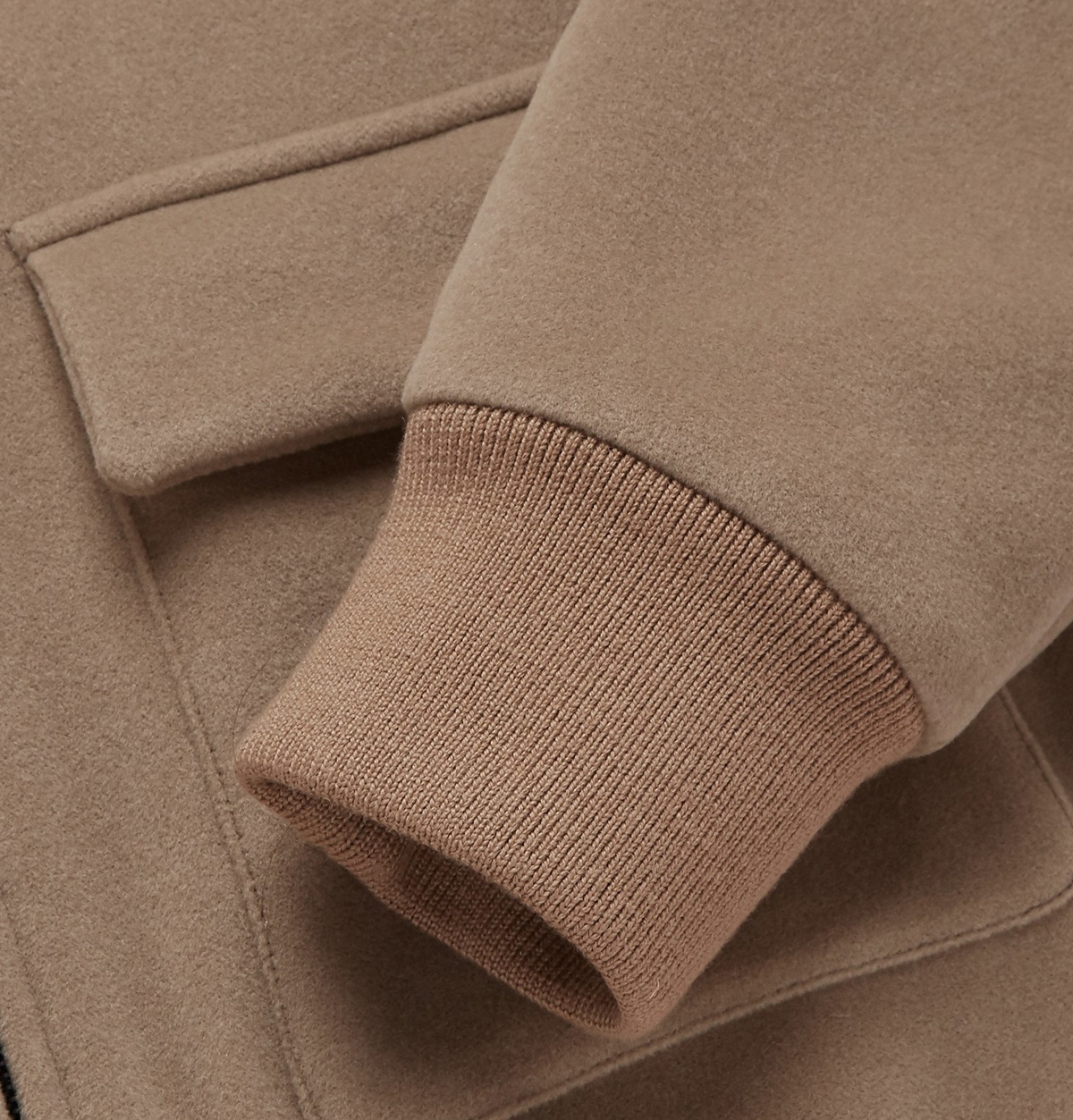Fendi - Shearling-Trimmed Wool-Fleece Blouson Jacket - Brown Fendi