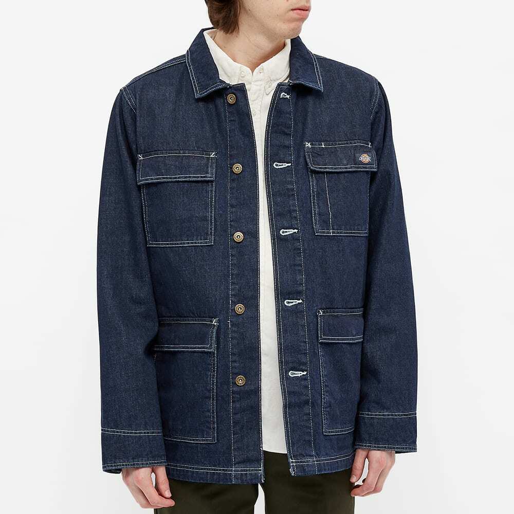 Dickies Men's Morristown Chore Jacket in Rinsed Indigo/Blue Dickies ...