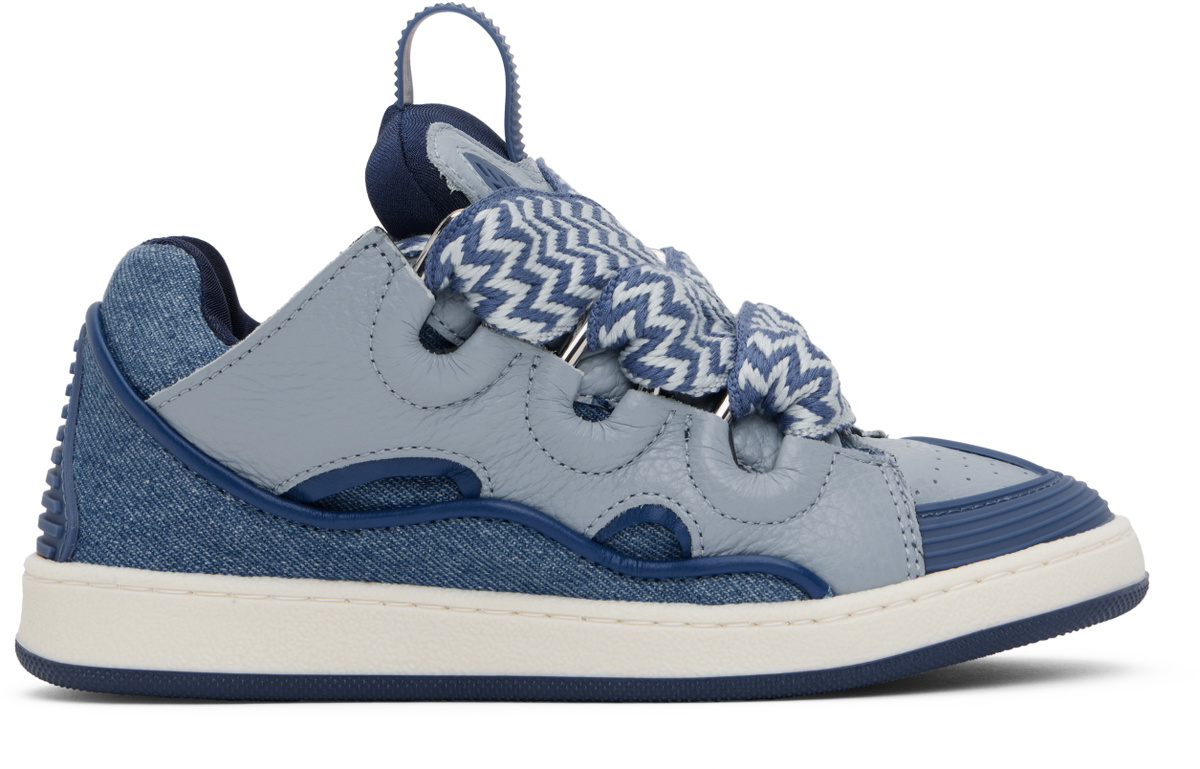 Lanvin Kids Blue Lace-Up Sneakers Lanvin