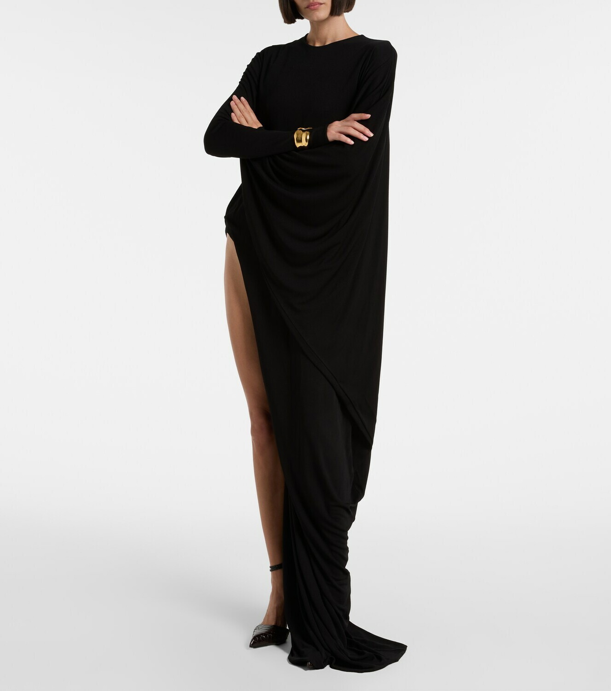 Tom Ford Asymmetric crêpe jersey maxi dress TOM FORD