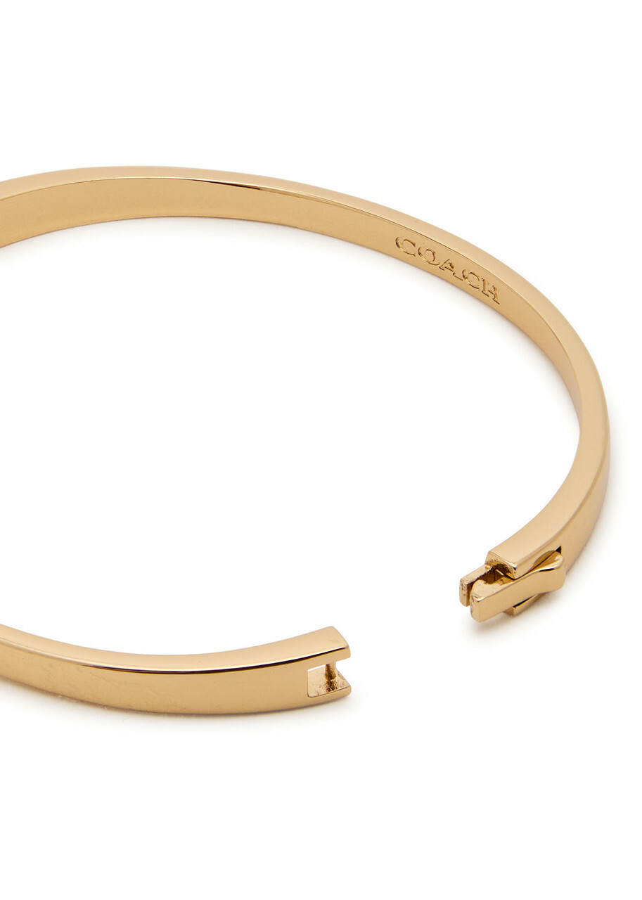 Coach Logo Bangle Gold Coach