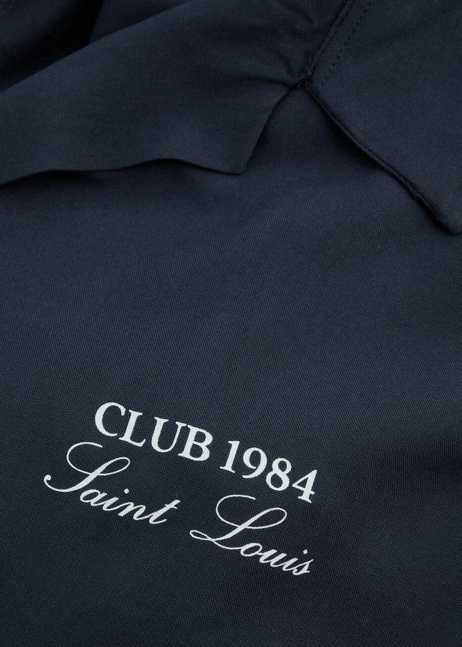 Club 1984 Melrose Printed Woven Shirt Navy Club 1984